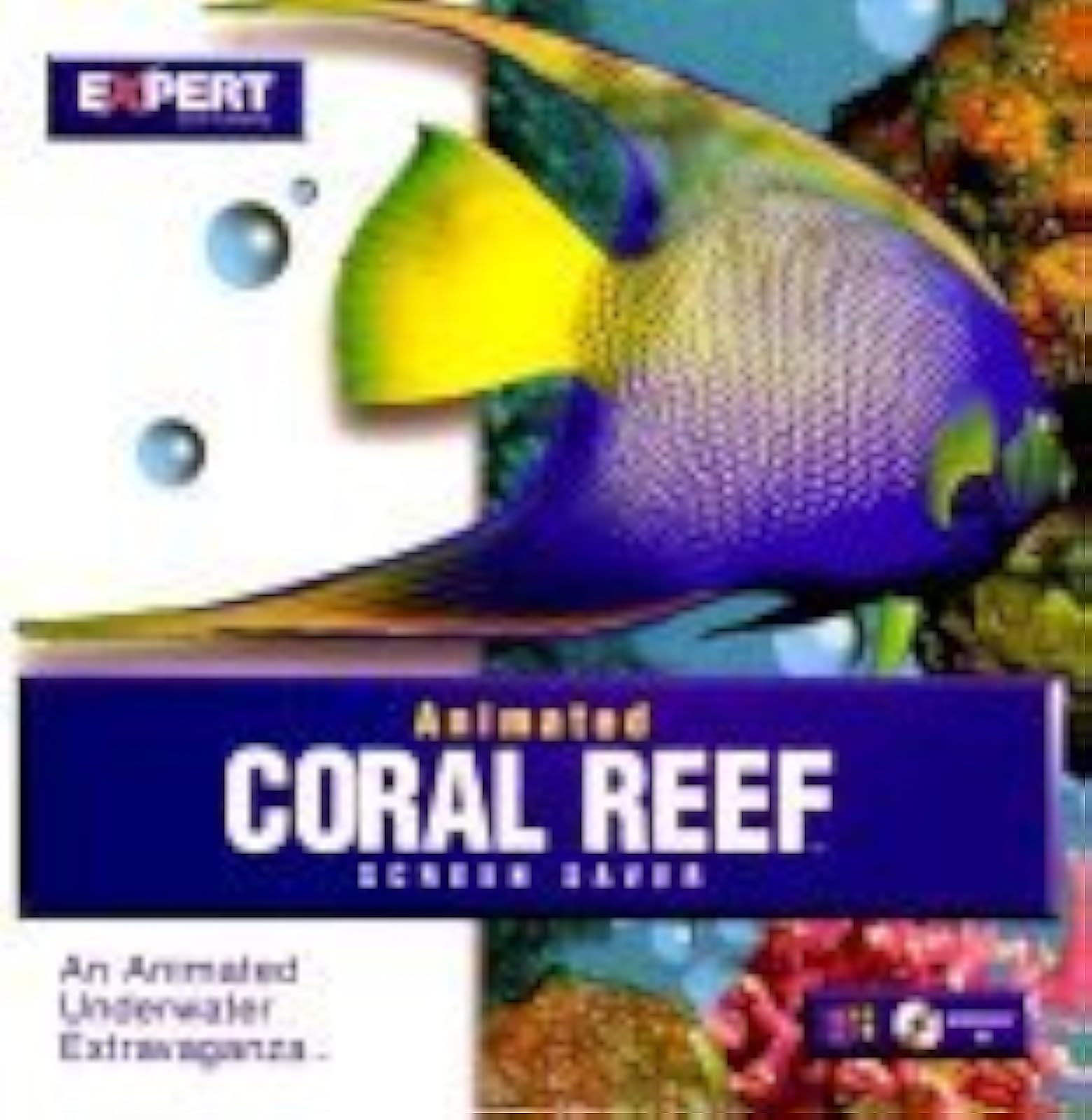 Animated Coral Reef Screen Saver On Audio CD Album Software
