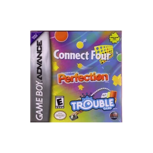 Connect Four / Perfection / Trouble For GBA Gameboy Advance 4 Arcade