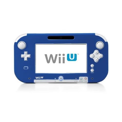 Gamepad Silicone Jacket Skin Nintendo For Wii U Blue Protective N8570