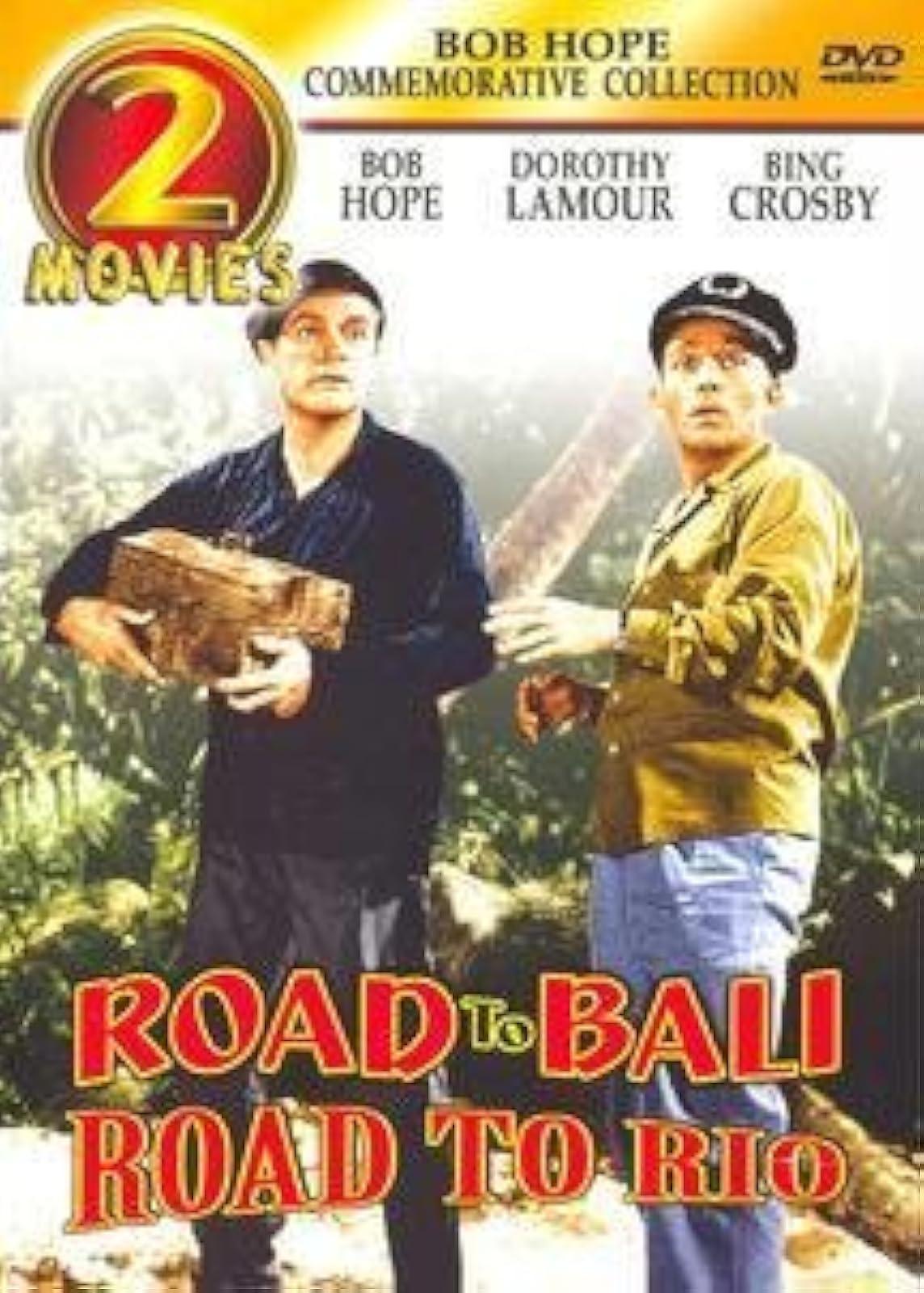 Road To Bali / Road To Rio On DVD With Bob Hope Bing Crosby Dorothy Lamour