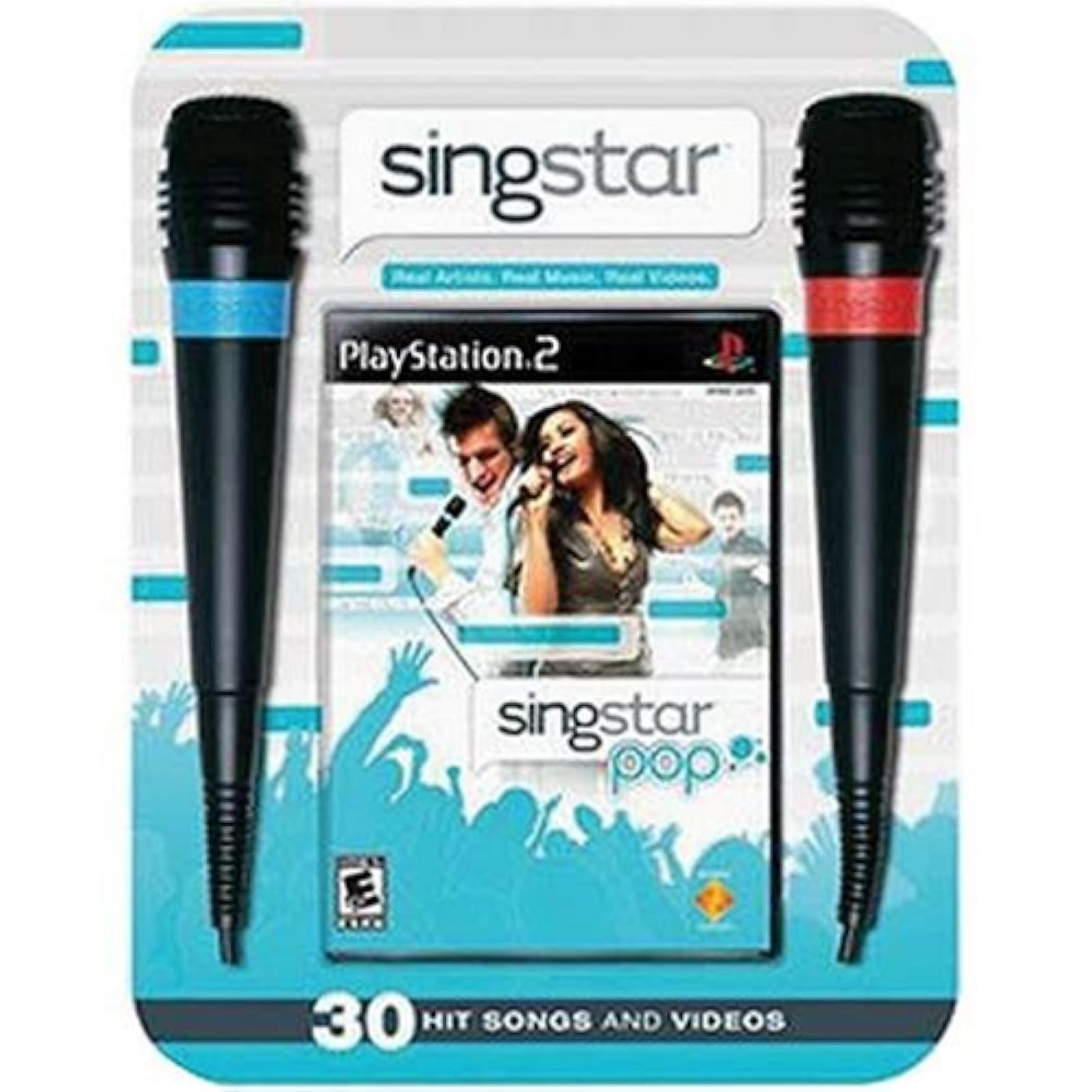 Singstar Pop Bundle With 2 Microphones For PlayStation 2 PS2 NVC660