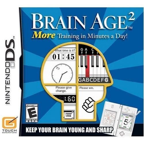 Brain Age 2: More Training In Minutes A Day! For Nintendo DS DSi 3DS