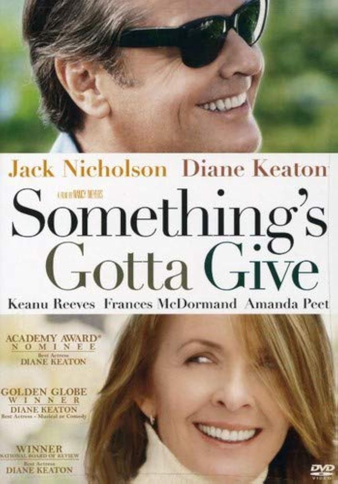 Something's Gotta Give On DVD With Jack Nicholson Diane Keaton Keanu Reaves