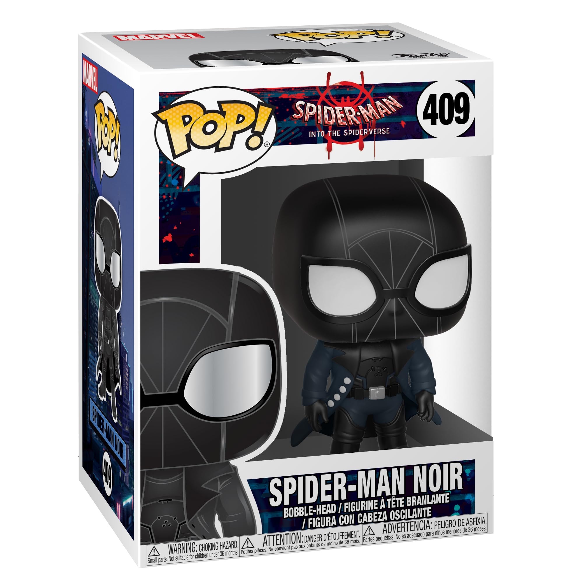 Funko Pop 409 Marvel: Animated Spider-Man Movie Spider-Man Noir ...