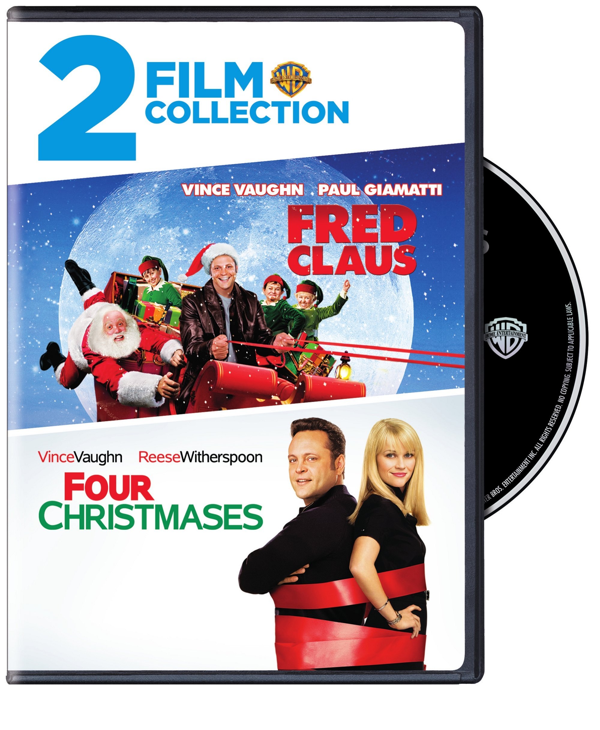 Fred Claus / Four Christmases DVD Dbfe On DVD 4 Movie